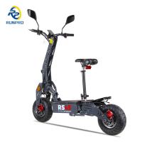 China Customized Color 2000W 48V Adult Electric Scooter with Seat and Removable 20ah Battery for sale