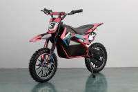 China Front Brake Drilled Disc Brakes 36V Mini Electric Moto Cross 800W Dirt Bike for Kids for sale