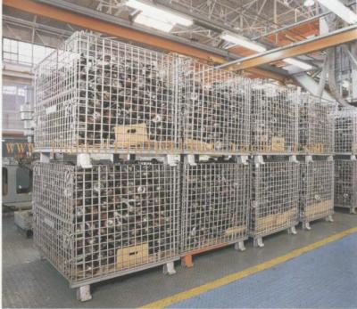 China Heavy Weight Foldable Collapsible Wire Containers W47