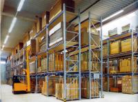 China Supermarket Spraying Paint Steel Pallet Racks With Forklift Works , 800KG for sale