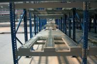 China Blue / orange galvanized gravity flow racks for Electronic manufacturer for sale