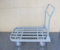 China steel tube foldable trolley warehouse equipments for Supermarket , Factory for sale