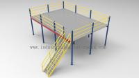 China Steel Mezzanine Floor with Pallet Rack System for Warehouse Space Optimization and Multi-Level Storage for sale