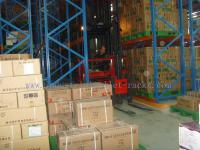 China Pallet Storage Very Narrow Aisle Racking Warehousing Management System Orange for sale