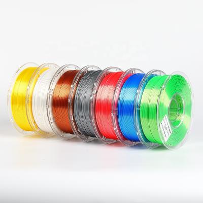 China Wholesale high quality PLA 1KG color 3d printer silk filament from top abrasion resistant 1.75mm supplier for sale