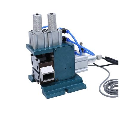 China Pneumatic Semi Automatic Vertical Cable Wire Stripping Tripping Machine for sale
