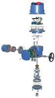China Intelligent Electric Part Turn Actuator Explosion Proof 3000NM for sale