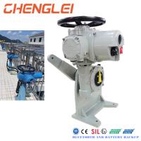 China ATEX 24V DC 1/4 Turn on-off Modbus Electric Valve Actuator with Worm Reduction Box for sale