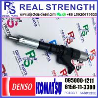 China Excavator PC400-7 Engine 6D125E SA6D125E Injector Nozzle Assy 6156-11-3300 Diesel Fuel Injector 095000-1211 for sale