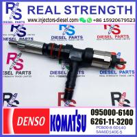 China 095000-6140 Denso Diesel Fuel Injectors 6261-11-3200 6261-11-3201 For Komatsu for sale