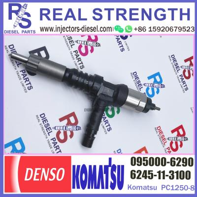 China PC1250-8 WA600 Excavator Engine Fuel Injector 6245-11-3100 095000-6290 For Komatsu for sale