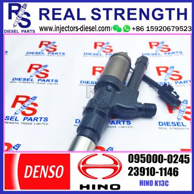 China Diesel Fuel Injector 095000-0240 095000-0241 095000-0242 095000-0245 for HINO K13C Engine 23910-1145 S2391-01146 for sale