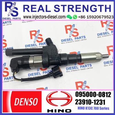 China Common Rail Fuel Injector 095000-0810 095000-0812 For HINO K13C 700 Series 23910-1231 23910-1231C for sale