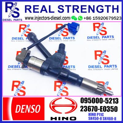 China Excavator Spare Part 23670-E0351 Fuel Injector 095000-5215 SK460-8 P11C KOBELCO 095000-5213 095000-5214 for sale