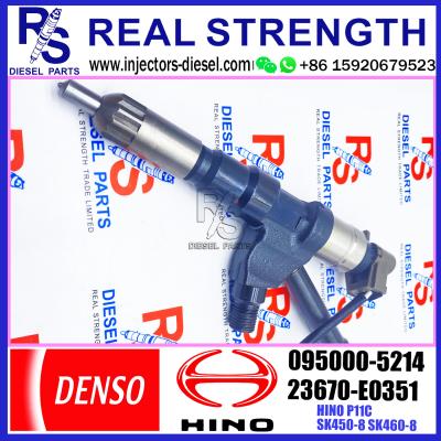 China Excavator Spare Part 23670-E0351 Fuel Injector 095000-5215 SK460-8 P11C KOBELCO 095000-5213 095000-5214 for sale