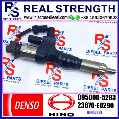 China Original fuel injector 095000-5280, 095000-5283, 095000-5284 23670-E0291, 23670-E0290 for HINO J08E for sale