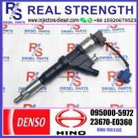 China Common rail fuel injector 095000-5970 095000-5971 095000-5972 for HINO 700 Series 23670-E0360 for sale