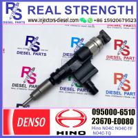 China Common Rail Injector 095000-6510 for TOYOTA HINO 23670-79018 23670-78111 23670-E0081 23670-E0082 for sale