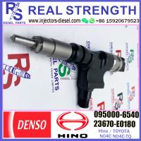 China Original diesel common rail injector 095000-6540 095000-6541 for TOYOTA HINO 23670-E0180 23670-E0181 23670-78130 for sale