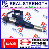 China Diesel Fuel Injector 095000-6593 095000-6594 095000-6592 For HINO J08E Engine Part 23670-E0010 23670-E0011 for sale