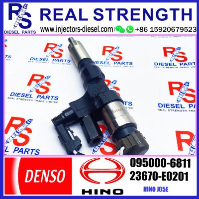China common rail injector 095000-6811 095000-6812 098000-6813 23670-E0201 23670-E0202 23670-E0203 For HINO J08E for sale