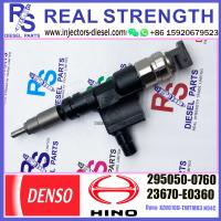 China Diesel common rail injector 295050-0760 for HINO N04C 23670-E0250  23670-E0380  23670-E9260 for sale