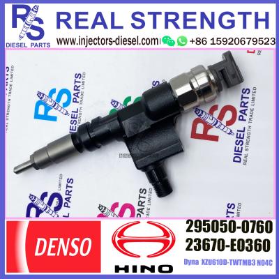 China Diesel common rail injector 295050-0760 for HINO N04C 23670-E0250  23670-E0380  23670-E9260 for sale