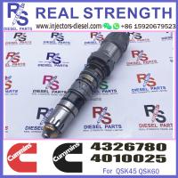 China 4001813 4010025 4088427 Cummins Diesel Injector For Engine QSK45 CM500 / QSK45G for sale