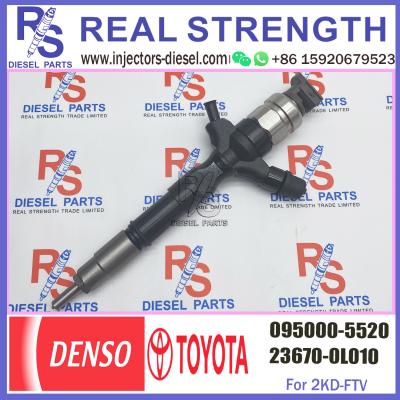 China Diesel Common Rail Fuel Injector 095000-5520 For TOYO-TA HILUX 2KD-FTV 23670-0L010 for sale
