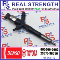 China Diesel Common Rail Fuel Injector 095000-5520 095000-5663 For TO-YOTA HILUX 2KD-FTV 23670-0L010 for sale