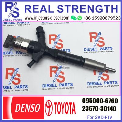 China common rail injector 23670-30140 095000-6760 injector for TOYOTA 1KD-FTV, 2KD-FTV, D-4D, injector nozzle 23670-30140 095 for sale