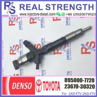 China common rail injector 23670-30320 095000-7720 injector for TOYOTA 1KD-FTV, D-4D injector nozzle 23670-30320 095000-7720 for sale