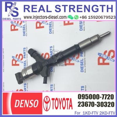 China common rail injector 23670-30320 095000-7720 injector for TOYOTA 1KD-FTV, D-4D injector nozzle 23670-30320 095000-7720 for sale