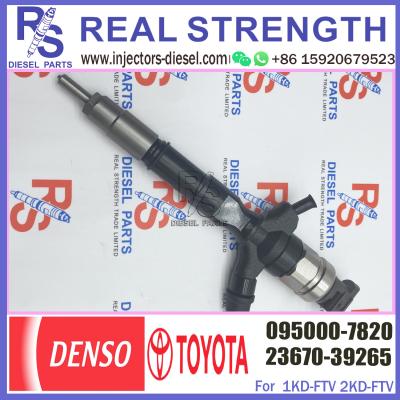 China Common Rail Inyectores Diesel auto engine systems Fuel Diesel Injector 23670-39265 095000-7820 For Toyota 1KD-FTV for sale
