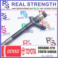 China Diesel Common Rail Injector 23670-59035 095000-7711 For Land Cruiser 1VD-FTV for sale