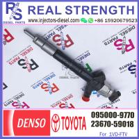 China Fuel Injector Remanufactured common rail injector 095000-8060 095000-9770 23670-51040 For Land Cruiser1VD-FV for sale