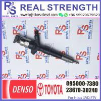 China Common rail Injector 23670-30240 095000-7380 For Toyo-ta 2KD-FTV 23670-30240 095000-7380 for sale