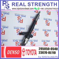 China Diesel Common Rail Fuel Injector 295050-0540 For Denso Toyota 2KD FTV Engine injector 23670-0l110 for sale