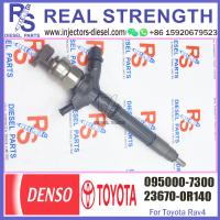 China Common Rail Fuel Injector 23670-0R140 23670-0R190 095000-7300 for TOYO-TA 1AD-FTV for sale