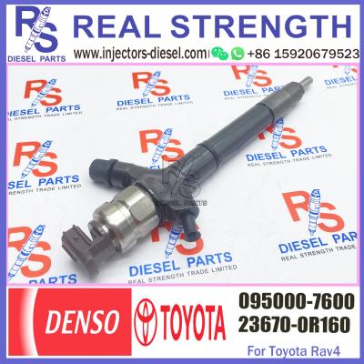 China injector nozzle 23670-0R160 095000-7600 injector for Toyota 2AD-FTV Avensis common rail injector 23670-0R160 095000-7600 for sale