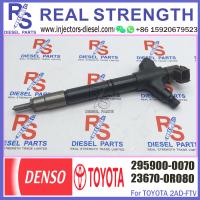 China Diesel Fuel Common Rail Fuel Injector 23670-0R080 295900-0070 Fuel Injection Nozzle For Toyota 2AD for sale