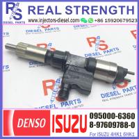 China diesel fuel injector 095000-6360 8976097880 8981600610 injector for Isuzu 4HK1 6HK1 engine common rail injector for sale