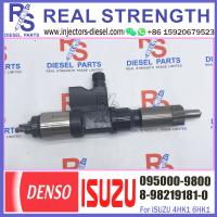 China Diesel engine Common Rail Fuel Injector 095000-9800 8-98219181-0 for ISU-ZU 4HK1 6HK1 engine 095000-9800 8-98219181-0 for sale