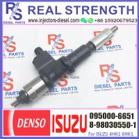 China Common rail Diesel Fuel Injector 095000-6651 For IS-UZU GIGA 6WF1 8-98030550-1 for sale