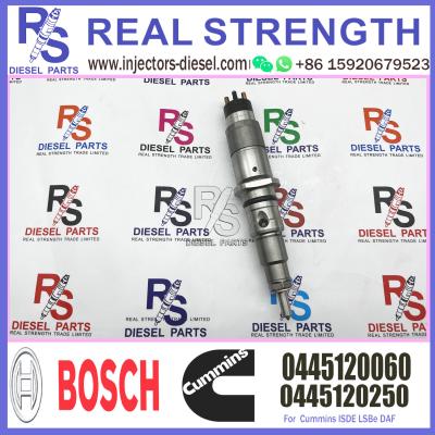 China diesel fuel injector nozzle factory supply common rail injector 0445120060 0445120250 for CUMMINS ISBe DAF6.7D 3.9D 4.5D for sale