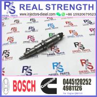 China Genuine Engine QSB 5.9 fuel Injector 4981126 0445120252 for cummins for sale