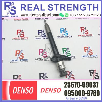 China Diesel inyector Common Rail Fuel Injector Nozzle 23670-51031 23670-59037 09500-9780 For Toyota Land Cruiser 200 V8 for sale