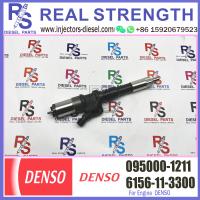 China Diesel Common Rail Injector 095000-1211 for Komatsu S6D125 Excavator PC450-7 PC400-7 PC-7 for sale