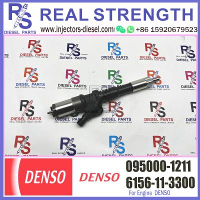 China Diesel Common Rail Injector 095000-1211 for Komatsu S6D125 Excavator PC450-7 PC400-7 PC-7 for sale