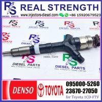 China Common Rail Fuel Injector 095000-5260 095000-5261 095000-5262 23670-27050 2367027050 For Toyota Corolla 1CD-FTV for sale